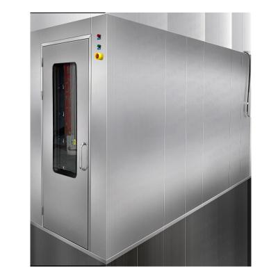 China Wind Speed Controlled Air Shower Room Stainless Steel Air Shower Clean Room 1800W for sale