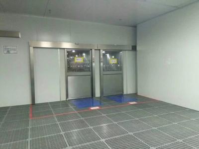 China Industrial Goods Air Shower with Auto Sliding Doors | 1500W Fan, 0.3µm HEPA Filter | Dust-Free Transfer for sale