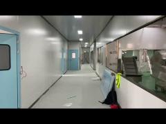 Moderne Polymer Cleanroom Steel Door Dubbelglazen Roestvrij staal Ziekenhuisdeur
