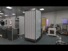 Emergency Safety Shower & Eyewash Room – Stainless Steel Enclosure