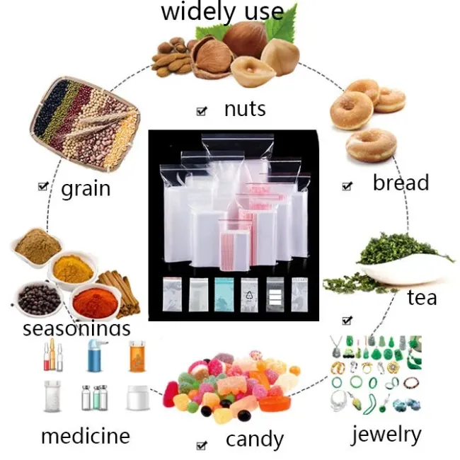 Custom Logo Storage Hand Food Pouch Plastic Produce Bag on Roll Food Storage Bag