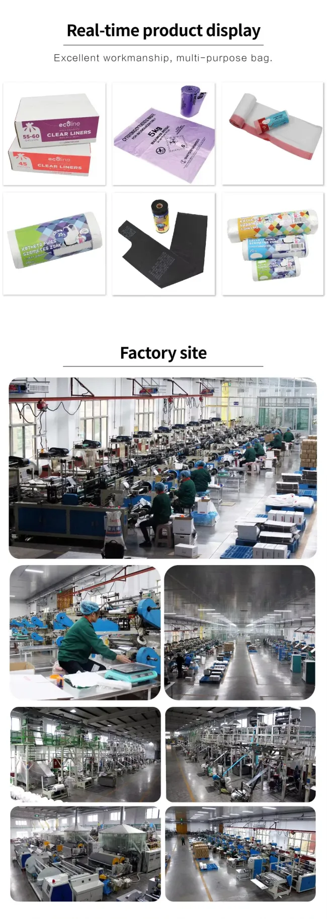 Custom Size Clear/Back Plastic LDPE Pallet Cover Bin Liner Box Liner Bag in Box Reusable Grocery Box Bags