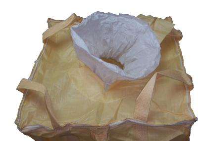 China White Color Empty FIBC Container / PP Woven Jumbo Bags 35'' X 35'' X 47'' for sale