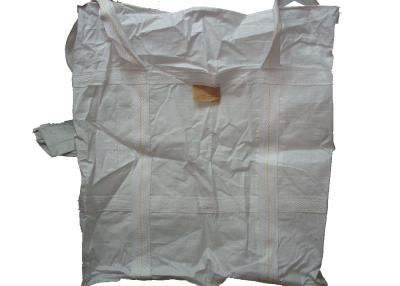China White Color Empty FIBC Container / PP Woven Jumbo Bags 35'' X 35'' X 47'' for sale