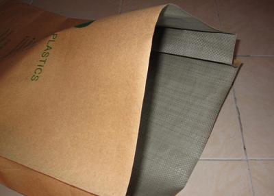 Cina Parete laminata che imballa per i grani, riso, grano della carta kraft di Brown Multi in vendita