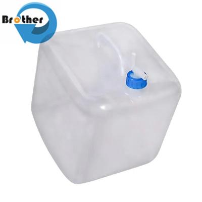 China Good Seal No Leak Transparent LDPE Storage Containers Foldable Plastic Cubitainer Without Handle Plastic Packaging for sale
