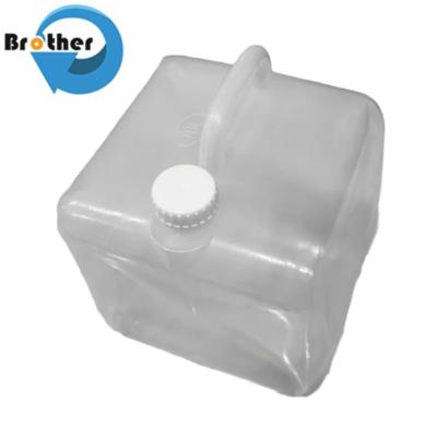 China Good Seal No Leak Transparent LDPE Storage Containers Foldable Plastic Cubitainer Without Handle Plastic Packaging for sale