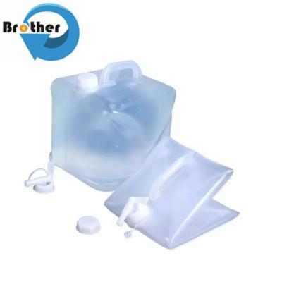 China 20L 5 Gallon Soft Bucket Collapsible Plastic Cubitainer for Storage of Reagents Oil Gasoline for sale