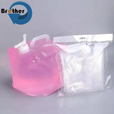 China Portable PE Cubitainer Plastic Soft Bucket in 5L 10L 15L 20L 25L Sizes LDPE Material Square Patterns Diluent Packing Storage for sale