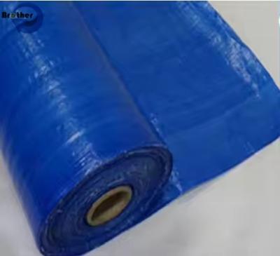 China 2M X 100M Pe Tarpaulin Roll Logo Print Waterproof Pe Tarp Ready Made Pe Tarpaulin for sale