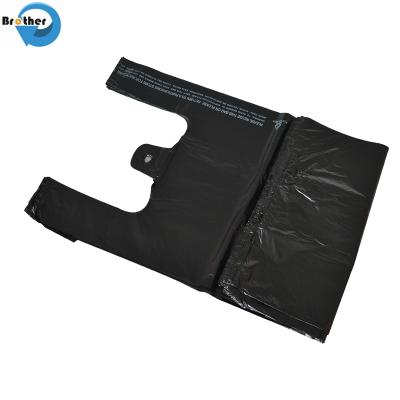 China Retail Custom Printed Plastic Vest Carrier Bag Supermarket Heavy Duty Biodegradable Shopping Bags for sale