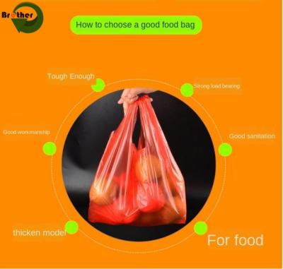 China Good Quality Factory Price Plastic Shopping T-Shirt Bag for sale