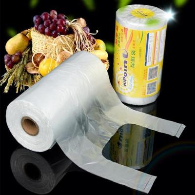 China Yellow Plastic Garbage HDPE Custom Compostable T Shirt Bags Packaging Plastic Bag Poly Bag Holder for sale