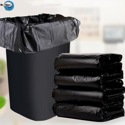 China Supply Custom Plastic Garbage Bag Flap Tie Star Seal Bottom Trash Can Liner Bag for sale