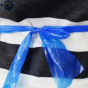 China Factory Roll 70X110cm Blue Protect Safety Apron Disposable Anti-Bacterial Plastic Apron Without Sleeve for sale