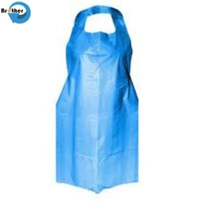 China Disposable Poly Aprons on Roll or Flat Pack Light Weight Sleeveless PE Aprons for sale