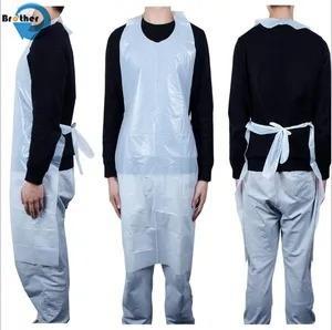 China Plastic Disposable Aprons for Cooking & More Individually Packaged, Durable 1 Mil Waterproof Polyethylene 24" X 48" for sale