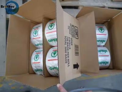 China Custom Food Packaging Plastic Produce T Shirt Bags on Roll for sale