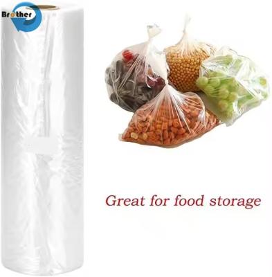 China Food Grade Plastic Food Bags Clear Plastic Food Bag for Fruit and Vegetable for sale