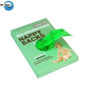 China Roll-Packaged Diaper Disposal Bags Nappy Sack for Quick and Easy Use at Home or on-The-Go for sale