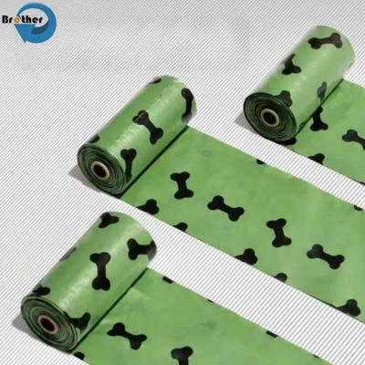 China Scented Waterproof Pet Garbage Bag Portable Vest Handle Custom Printed Plastic Dog Bag for sale