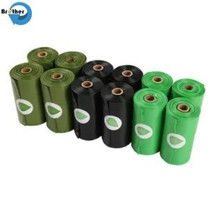 China Hot Selling Disposable Waste Plastic Bags Biodegradable Eco Friendly Pet Dog Poop Bags Portable Pet Waste Bags for sale