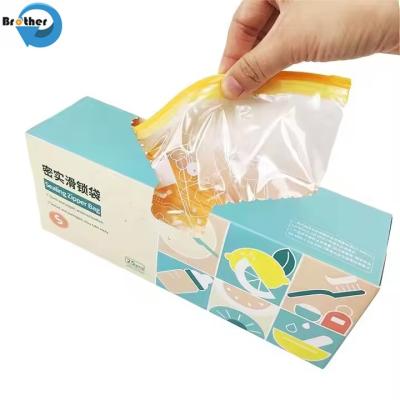China Plastic PE Resealable Zipper Bags for Food Storage, Ziplock Bags, Freezer Bags Resealable, Waterproof, Various Sizes Available for sale