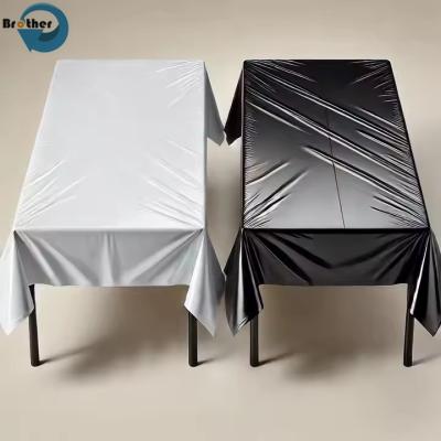 China Eco-Friendly Disposable Plastic Table Clothes: Waterproof, Oil-Proof, for Parties, Events & Home Use Table Covers for sale