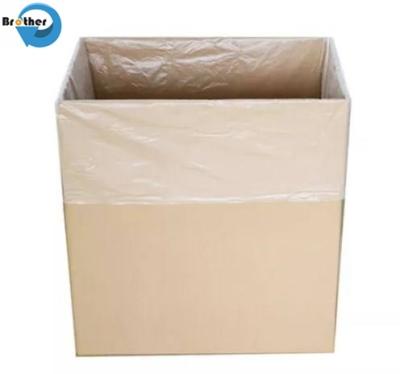 China Waterproof Disposable PE Square Bottom Carton Box Liner Bag for sale