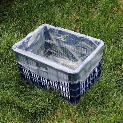 China Custom Big Size Clear Good Quality Square Bottom Bags and Liners for Wholesale for sale