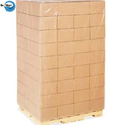 China Custom Color Pallet Covers with Square Bottom 2 Mil Perforated Roll Ideal for Protecting Pallets and Equipment for sale