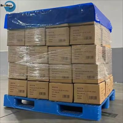 China Reusable Waterproof PVC LDPE Pallet Top Cover Plastic Custom Side Gusset Bag Plastic Pallet Cover in Roll for sale