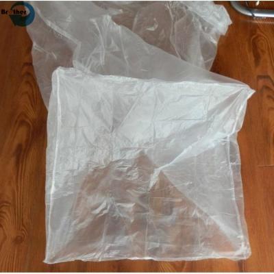 China Custom 48" X 46" X 72" LDPE Side Gusset Bag Waterproof Clear Reusable Plastic Disposable Pallet Cover for sale