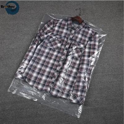 China Commercial Clear Poly Hotel Laundry Bag on Roll Suit Garment Packaging Dry Cleaning Cover Plastic Polythene Bag for Clothes for sale