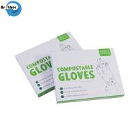 China Food Grade Compostable Gloves Medium Thickness PE Material Biodegradable Disposable Tableware Package Certified Pla for sale