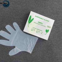 China Food Grade Compostable Gloves Medium Thickness PE Material Biodegradable Disposable Tableware Package Certified Pla for sale