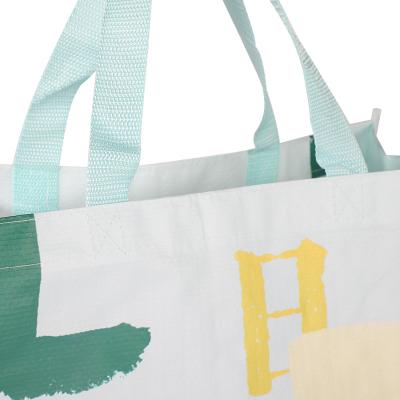 Cina TUV qualified factory supply packaging tote glossy bopp laminated pp woven bag in vendita