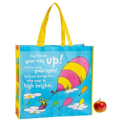 Cina TUV qualified factory supply packaging tote glossy bopp laminated pp woven bag in vendita