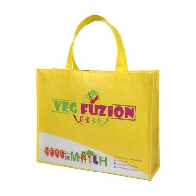 Cina Custom promotion shopping tote handle lamination pp woven bag in vendita