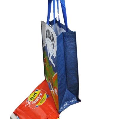 Cina Custom promotion shopping tote handle lamination pp woven bag in vendita