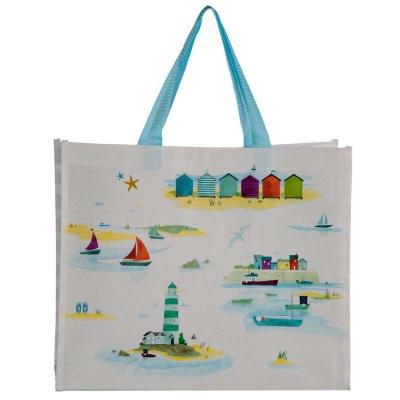 Cina Custom promotion shopping tote handle lamination pp woven bag in vendita