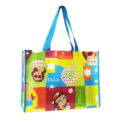 Cina Eco Reusable Large Shopping PP Woven Hand Bag in vendita