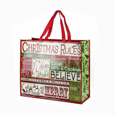 Cina New custom made standard pp woven laminate tote bag in vendita