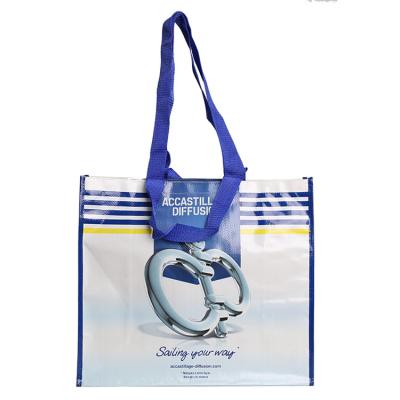 Cina Large reusable customized logo printing pp woven bag in vendita