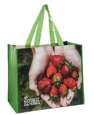 Cina Recycled Laminated Non Woven Promotional PP Woven Shopping Bag in vendita