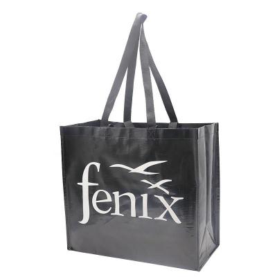 Cina Supermarket Reusable Recyclable Shopping Gift Promotional Laminated PP Woven Bag in vendita