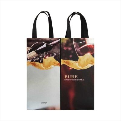 Cina Custom Printing Metallic Lamination PP Woven Reusable Tote Shopping Bags with Inner Insulation in vendita