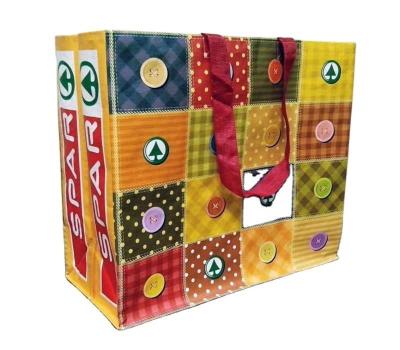 Cina Low Cost Supermarket Reusable PP Woven Shopping Bag in vendita