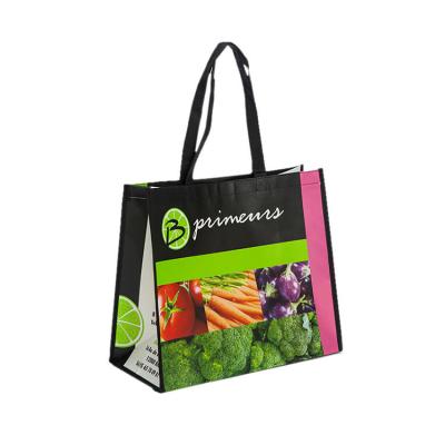 Cina Bag China Supplier Personalized Print Custom Logo PP Woven Tote Grocery Bag in vendita