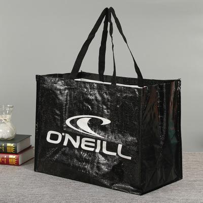 Cina Bag China Supplier Personalized Print Custom Logo PP Woven Tote Grocery Bag in vendita